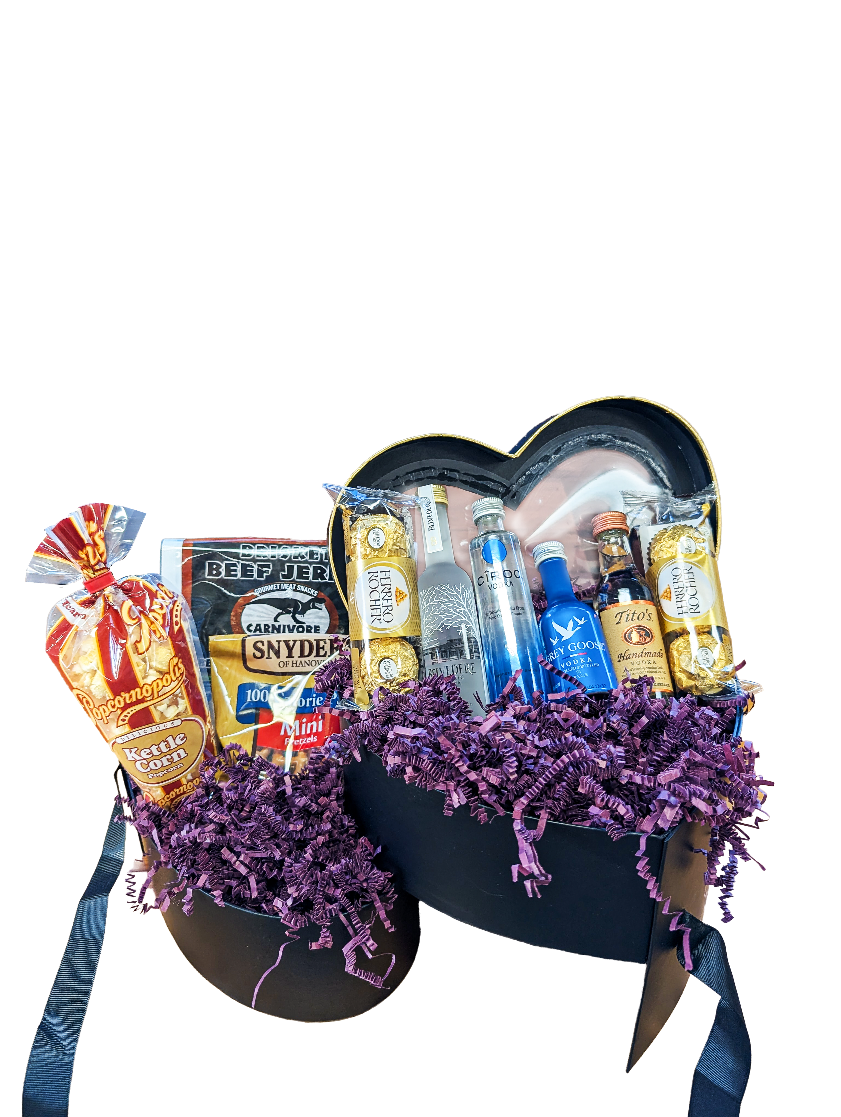 Black Vodka Heart - Valentine's Day Gift | The BroBasket