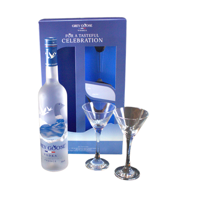 Grey Goose Vodka Gift Set | Premium Vodka Gift Basket for Him | The ...